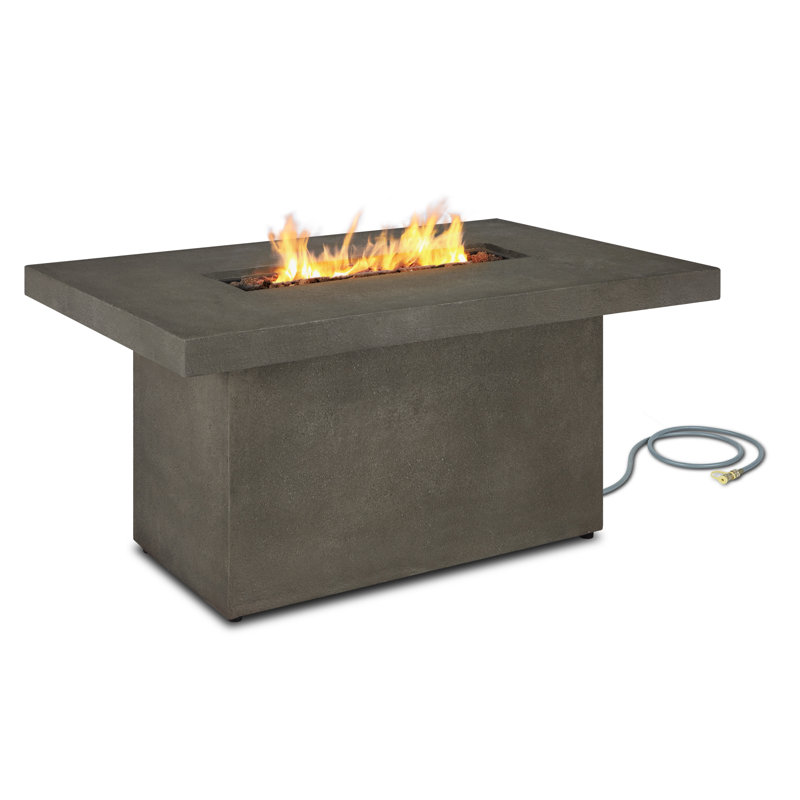Real Flame Ventura Rectangle Chat Height Gas Fire Table by Real Flame & Reviews | Wayfair
